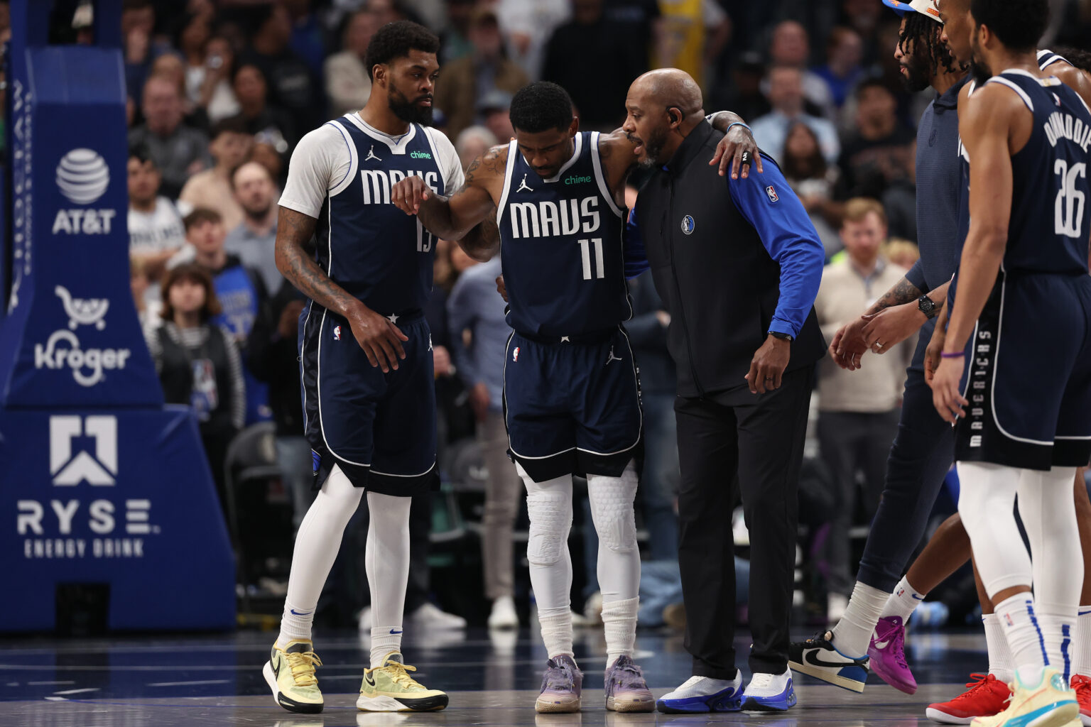 Kyrie Irving injury timeline revealed as Mavericks star continues ACL ...