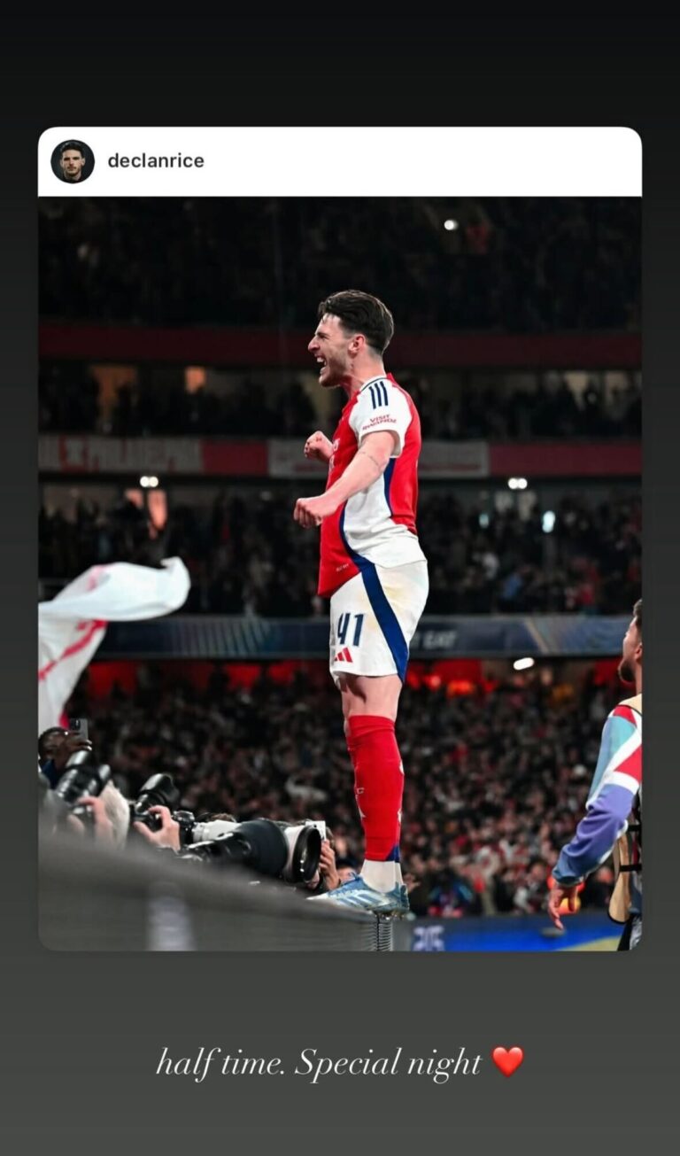 Declan Rice sends ‘special’ message to Arsenal fans after stunning free ...