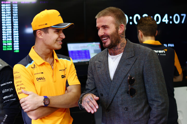 Lando Norris received a message from David Beckham after winning the F1 ...