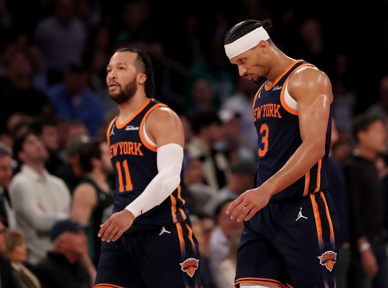 How Josh Hart reacted to Jalen Brunson wanting him to 'get curb stomped'