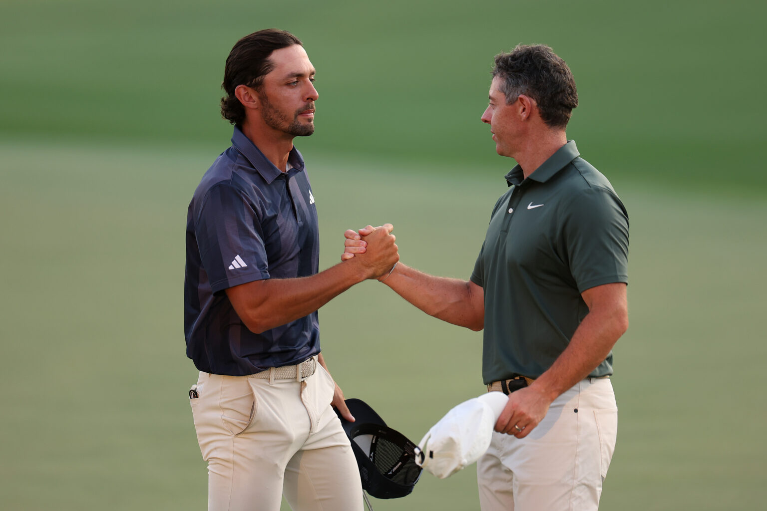 Marco Penge reacts after players vote him 2025 Seve Ballesteros Award ...