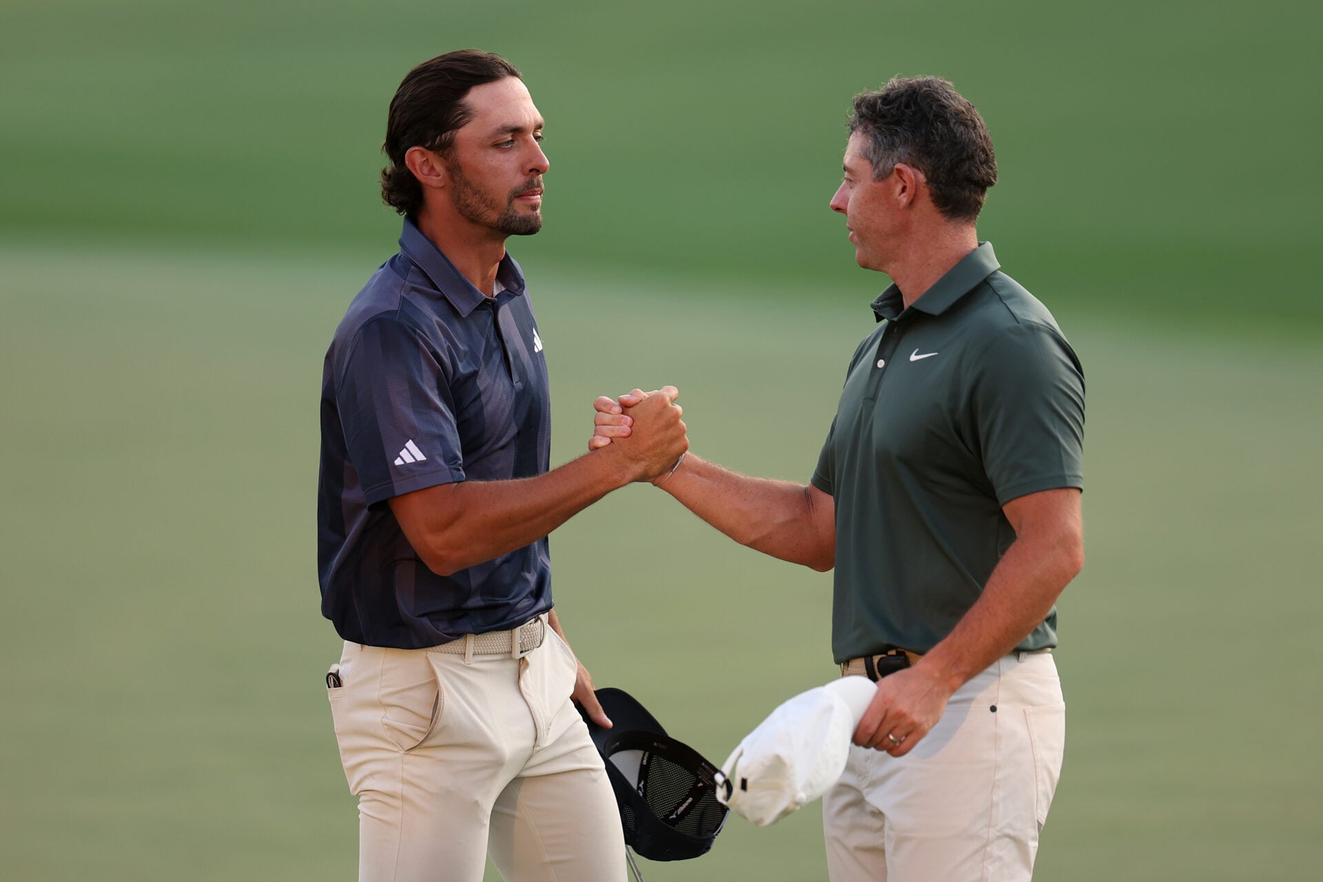 Marco Penge reacts after players vote him 2025 Seve Ballesteros Award ...