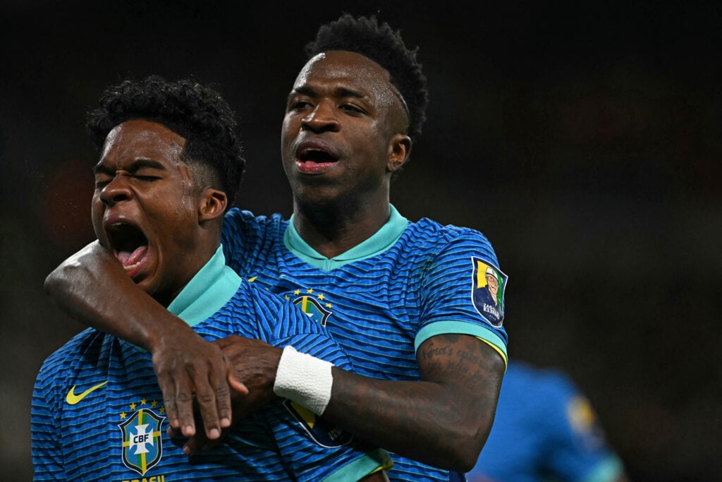 Vinicius Jr. reveals his short message to calm down 'nervous' Endrick ...