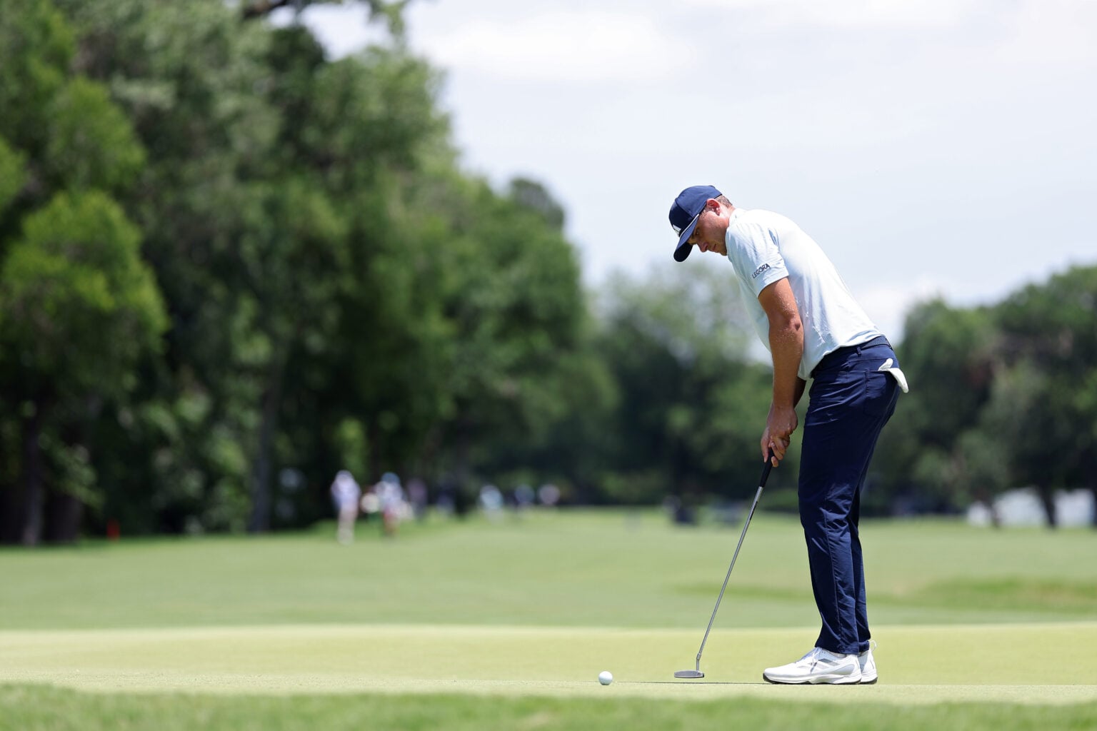 How Ludvig Aberg got on in his first round after changing to a mallet ...