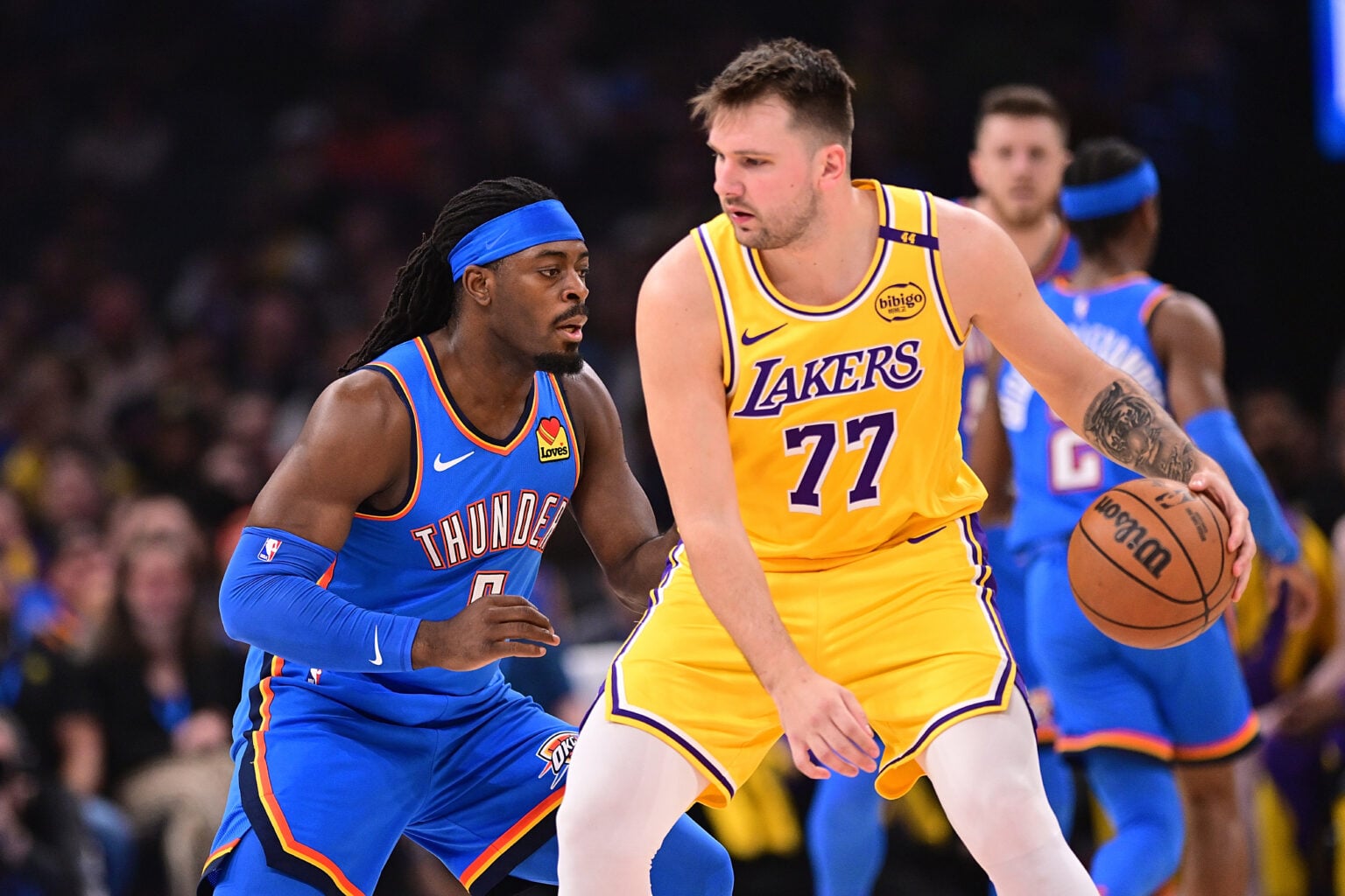 What an LA Lakers trade package for Lu Dort could look like to prize ...
