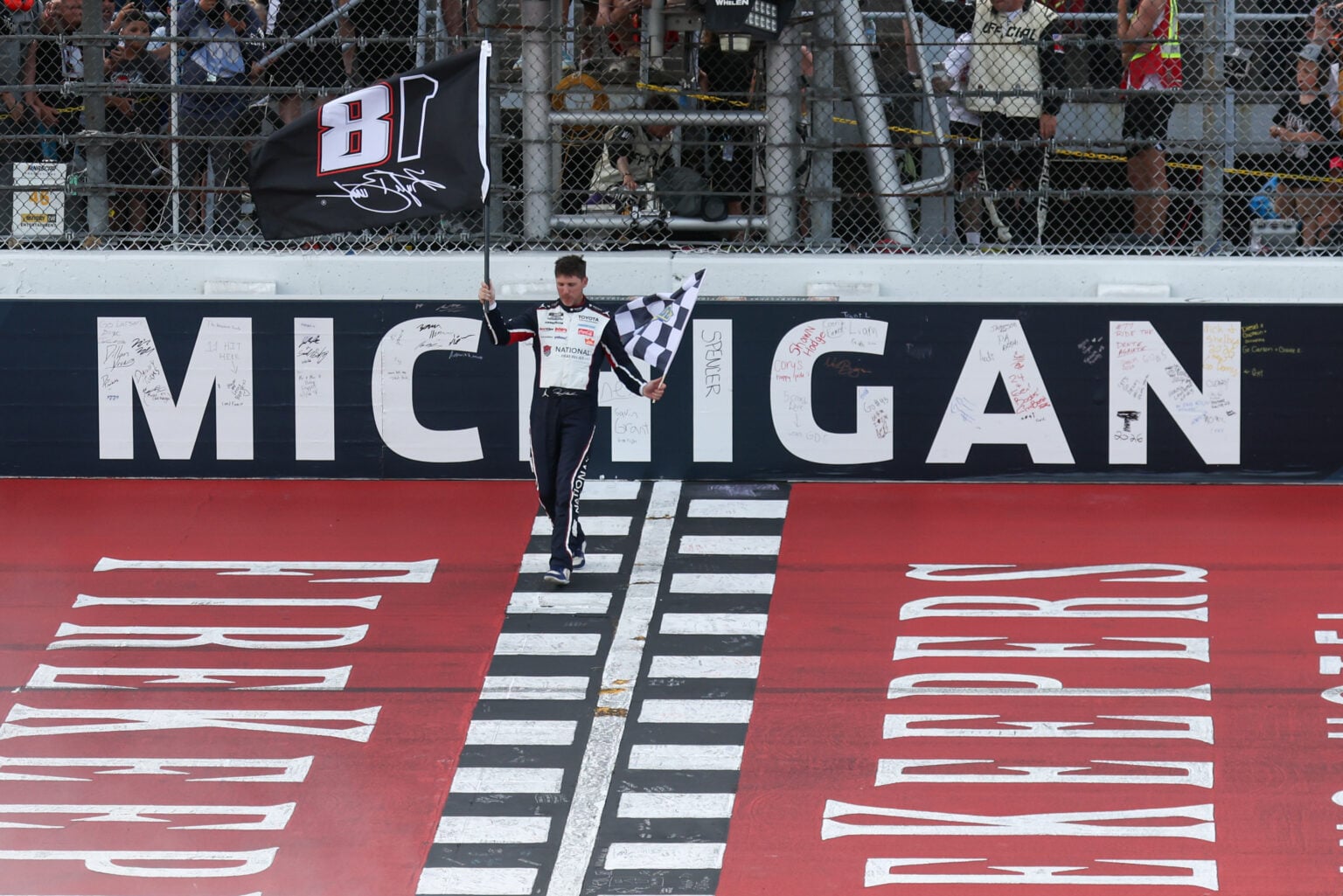 NASCAR Cup Series standings after Denny Hamlin wins FireKeepers Casino 400