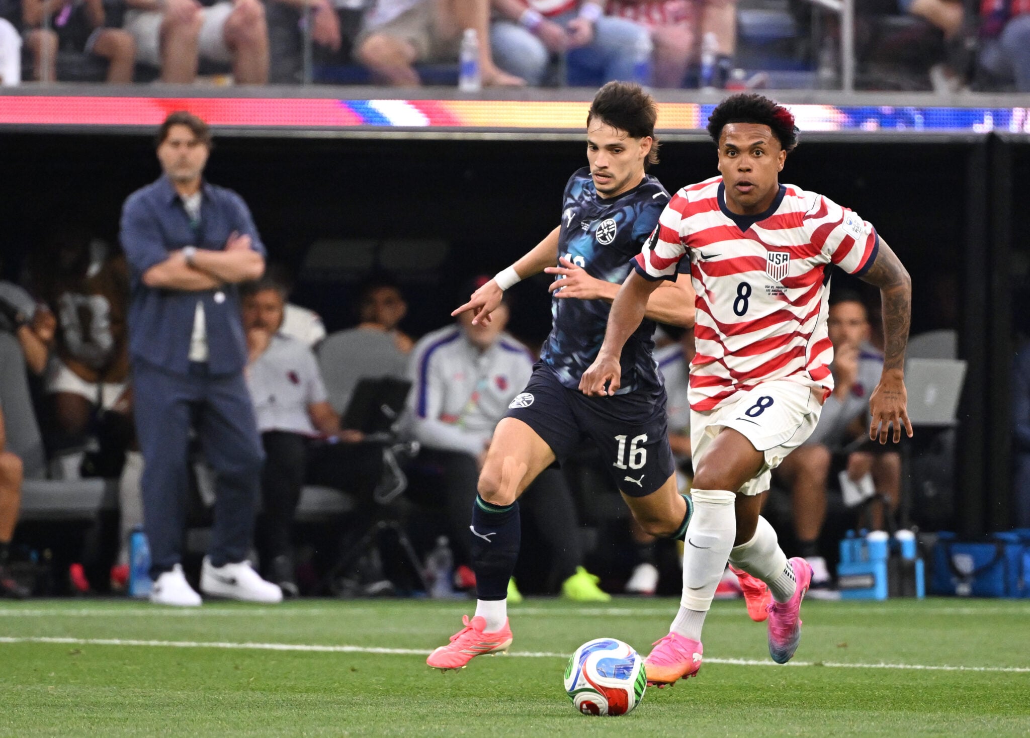 Why are so many players wearing pink boots at the World Cup?