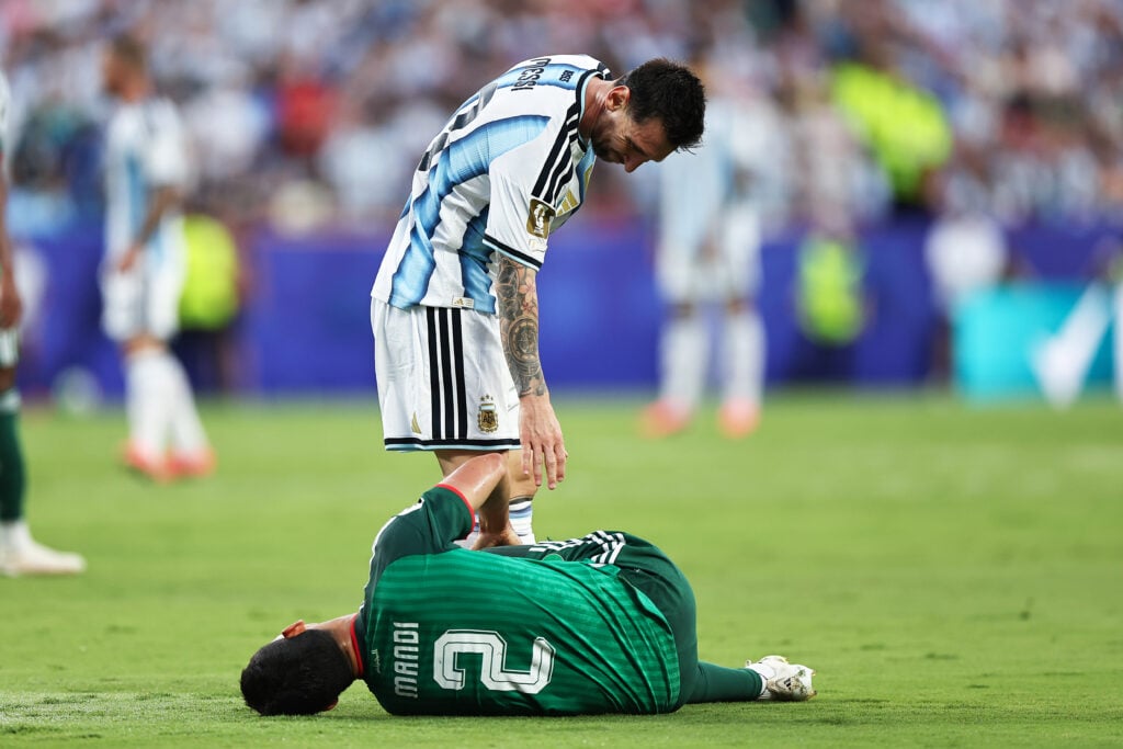 Soccer fans slam VAR blunder after Lionel Messi avoids booking for ...