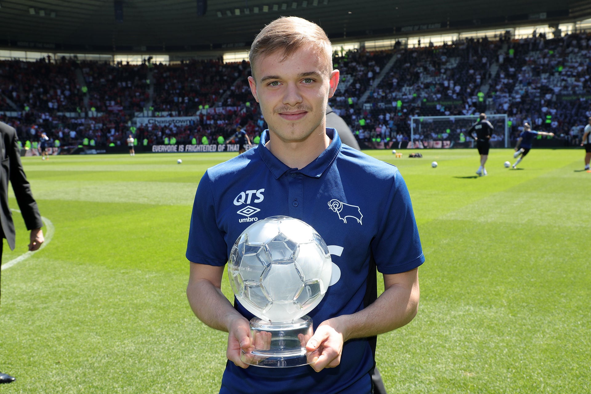 Coventry City manager Mark Robins has praised Derby County's Luke Thomas