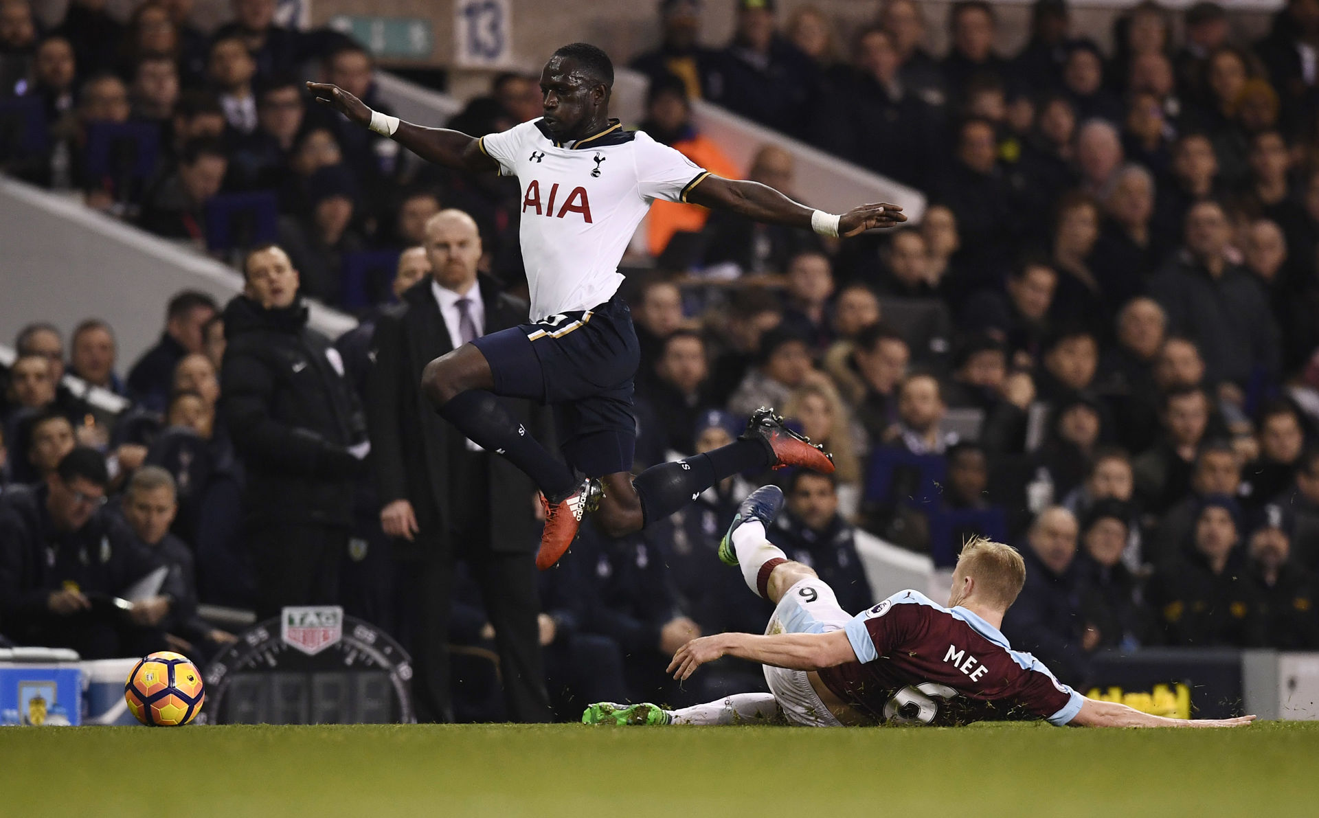 Tottenham Hotspur's Moussa Sissoko provides another assist from the bench
